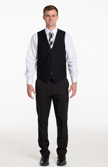 Men's Server/ SA Vest Black – CMR Uniform Store